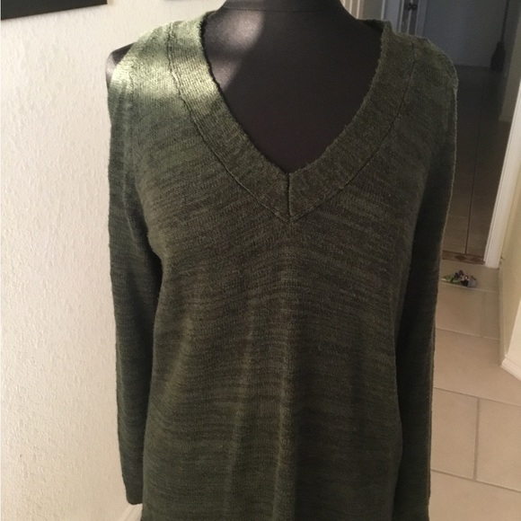torrid | Sweaters | Torrid Green Sweater Size X Open Shoulder Corset ...